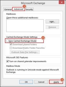 How to switch from offline mode to online mode in MS Outlook?