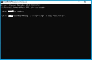 Repair Corrupt Video Using FFmpeg Method