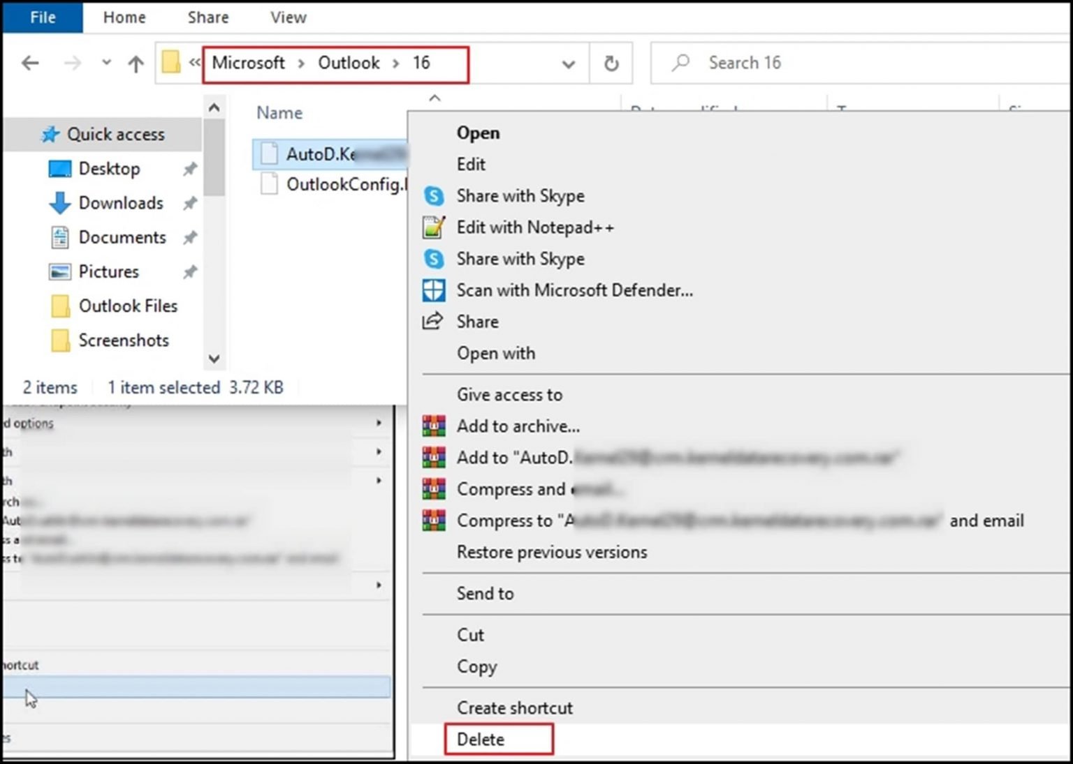 Methods to fix Outlook error "The Set of Folders Cannot be Open"
