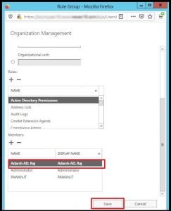 Steps to set up an Admin Account in Exchange Server