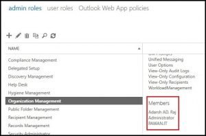 Steps to set up an Admin Account in Exchange Server
