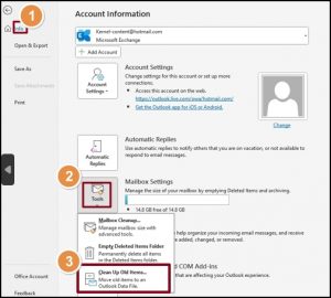 How to deal with the error “Your mailbox is almost full” in Outlook?
