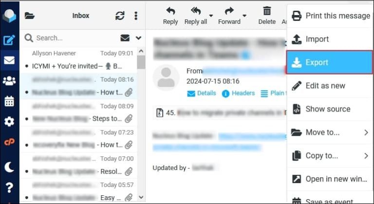 Methods to export Roundcube emails into Outlook