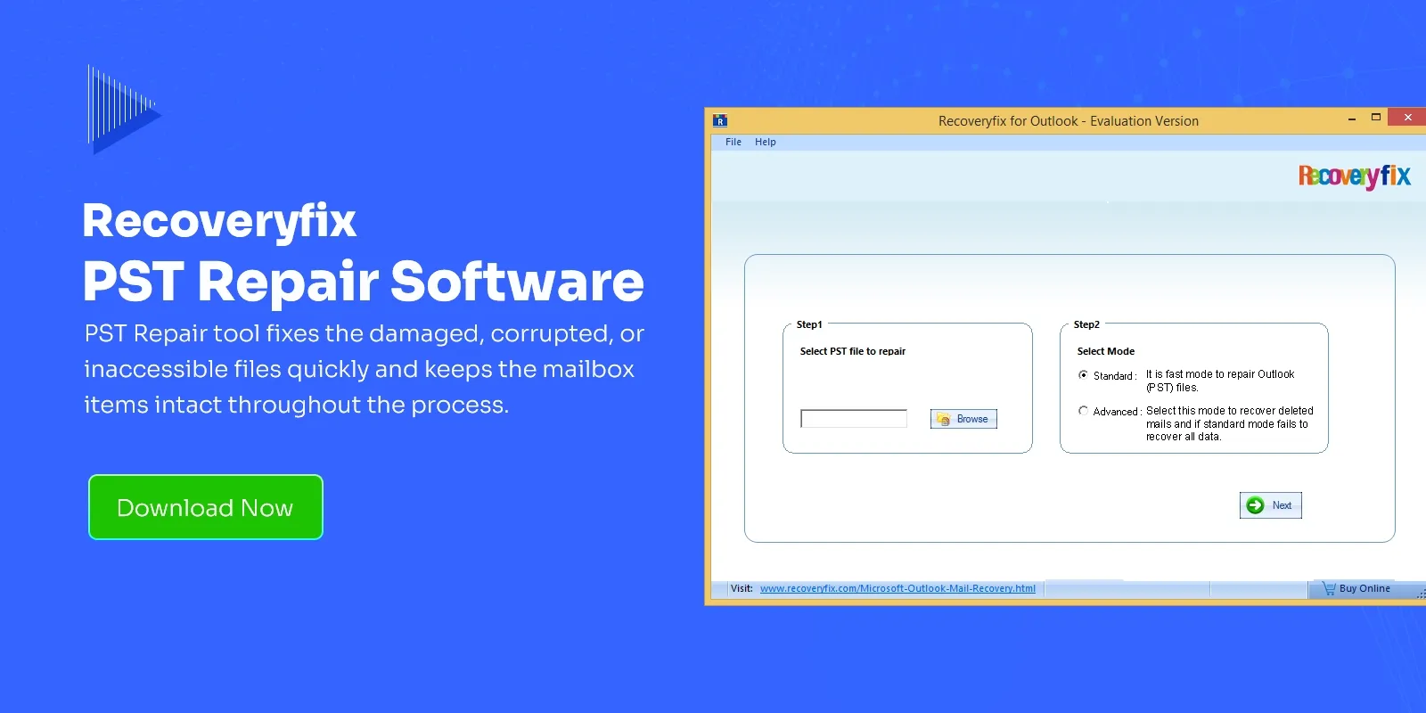 Recoveryfix Outlook PST Repair Tool For Corrupt Outlook Emails